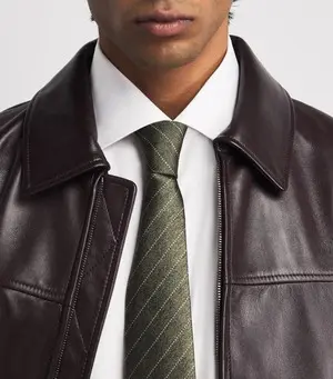 Canali Cotton Herringbone Shirt