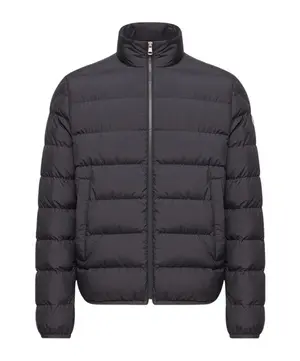 Moncler Baudinet Zip-up Short Padded Jacket - Navy