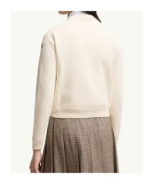 Moncler Logo Patch Quilted Cardigan