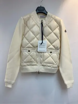 Moncler Logo Patch Quilted Cardigan