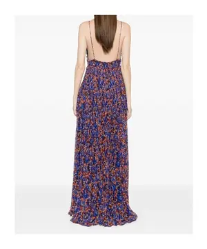 Ulla Johnson Graphic Detail Chiffon Maxi Dress