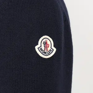 Moncler Padded Zip-up Cardigan - Navy Blue