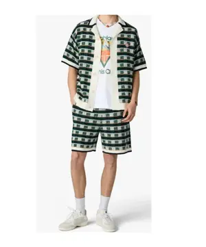 Casablanca Crochet Mosaic Shorts