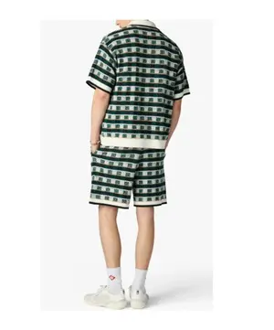 Casablanca Crochet Mosaic Shorts