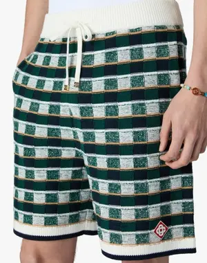 Casablanca Crochet Mosaic Shorts