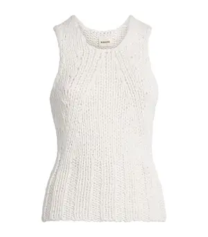 Khaite Cable-knit Cassie Top - White