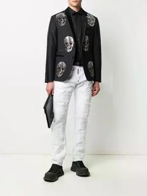 Philipp Plein Embellished Skull Blazer