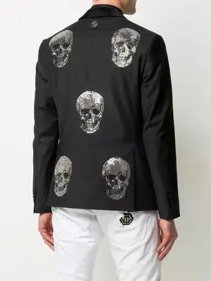 Philipp Plein Embellished Skull Blazer