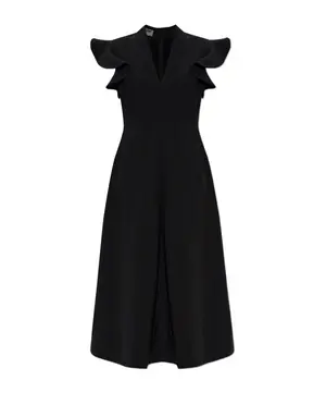 Moschino V-neck Dress - Black