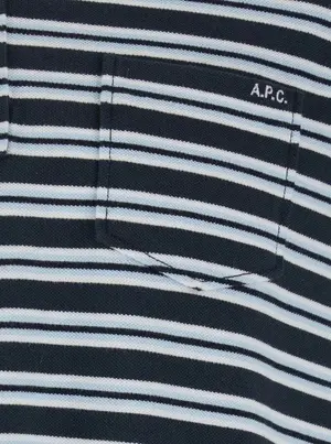A.p.c. Oscar Striped Polo Shirt