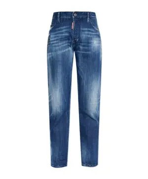 Dsquared2 Belt Loop Jeans With Pockets - Blue