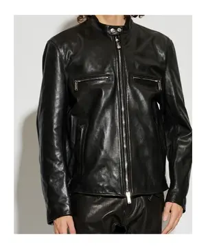 Dsquared2 Long Sleeve Leather Jacket