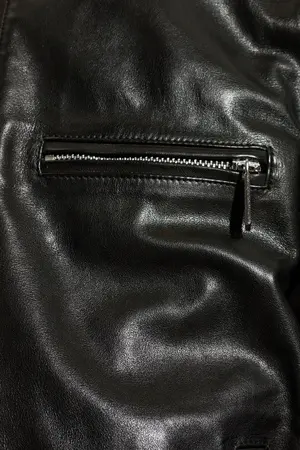 Dsquared2 Long Sleeve Leather Jacket
