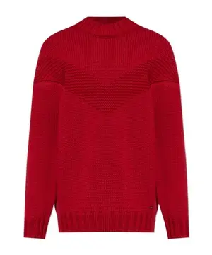 Dsquared2 Long Sleeve Ribbed Sweater - Red