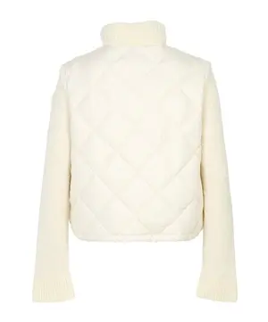 Moncler Quilted Cardigan With Zip-up Closure