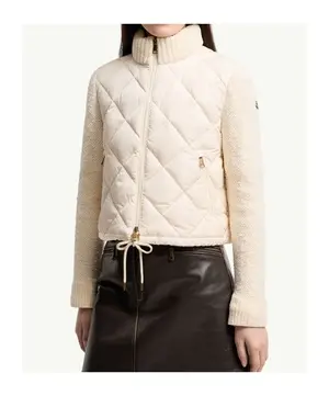 Moncler Quilted Cardigan With Zip-up Closure