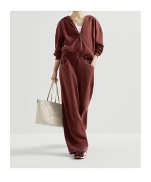 Brunello Cucinelli Cotton Smooth French Terry Trousers