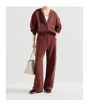 Brunello Cucinelli Cotton Smooth French Terry Trousers