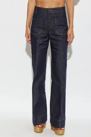 Victoria Beckham Belt Loop Jeans