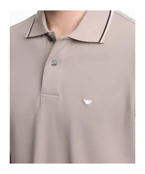 Emporio Armani Button Detailed Short-sleeved Polo Shirt