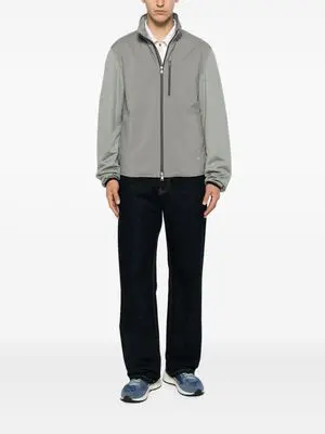 Brioni Nylon Performa Golf Blouson With Jersey Sleeve