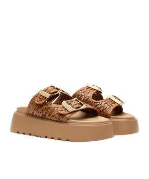 Casadei Birky Platform Buckle Sandals