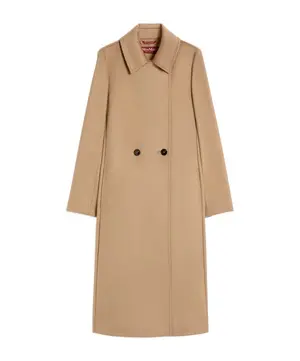 Max Mara Max Mara Studio Belted Wool Coat Camel