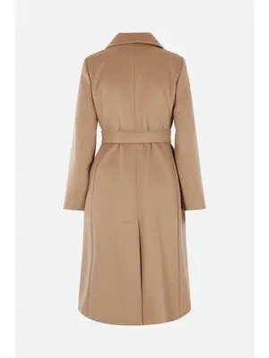 Max Mara Belted Wool Coat - Camel