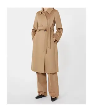 Max Mara Belted Wool Coat - Camel
