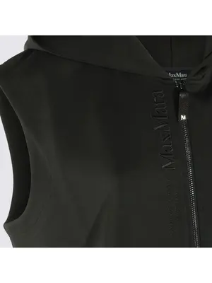 Max Mara Zip Sleeveless Hoodie
