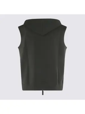 Max Mara Zip Sleeveless Hoodie - No