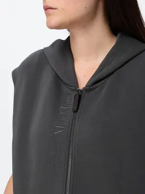 Max Mara Zip Sleeveless Hoodie - No