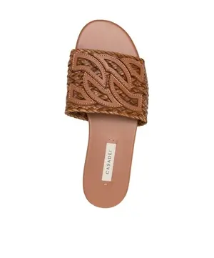 Casadei Round-toe Flat Sandals