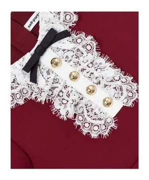 SELF-PORTRAIT Lace Bib Dress