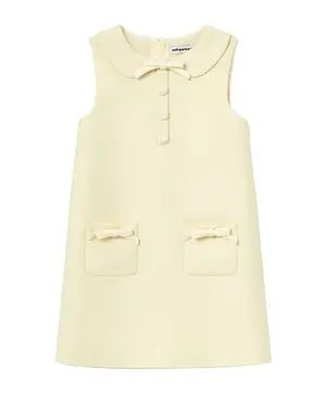 SELF-PORTRAIT Sleeveless Shift Dress With Bow Details