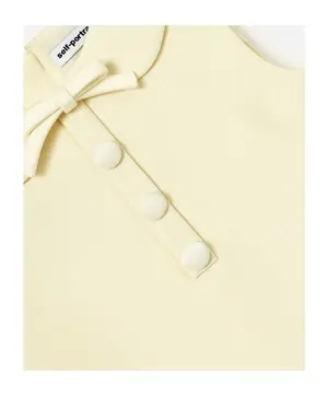 SELF-PORTRAIT Sleeveless Shift Dress With Bow Details