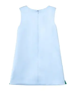 SELF-PORTRAIT Bonded Satin 3d Flower Dress