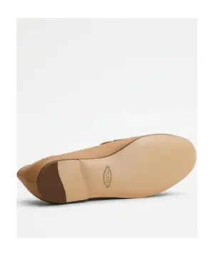 TOD'S Kate Gold-chain Leather Loafers