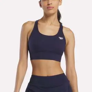 REEBOK Rush Medium-impact Sports Bra - Vector Navy