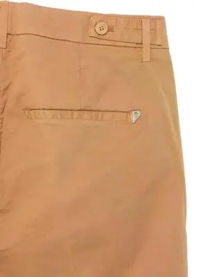 DONDUP Ariel Logo-plaque Cotton Trousers - Brown