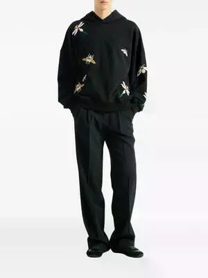 Balmain Embroidered Insect Hoodie