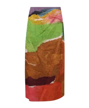 Ulla Johnson Patterned Midi Skirt - Brown