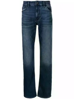 BOSS Straight-leg Jeans With Logo Patch