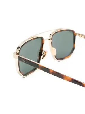 Gucci Pilot Frame Sunglasses - Brown