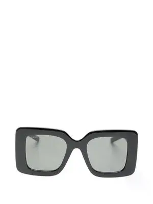 Gucci Interlocking G Square-frame Sunglasses - Black