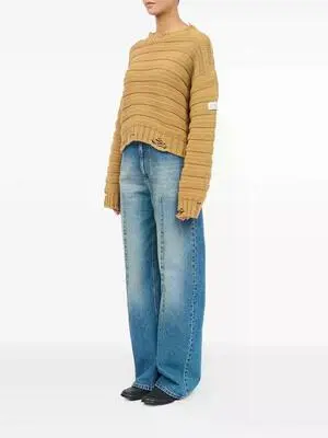 MAISON MARGIELA Distressed Knit Virgin Wool Jumper