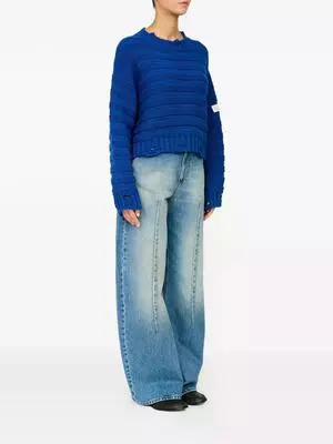 MAISON MARGIELA Distressed Knit Wool Jumper