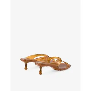 JIMMY CHOO Jelly Drop 50 Jelly Sandals - Amber