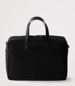 Prada Re-nylon And Saffiano Leather Briefcase