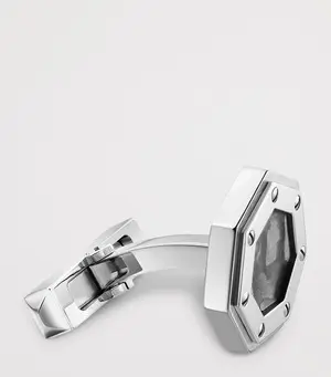 Cartier Sterling Silver Santos De Cufflinks